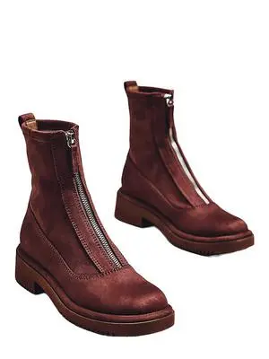 Dolce Vita Shante Zip-Front Boots Mahogany