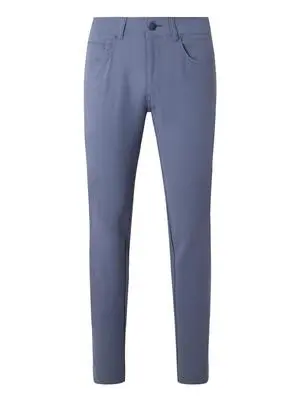 Peter Millar Bingham Performance Slim-fit Straight-leg Trousers - Blue