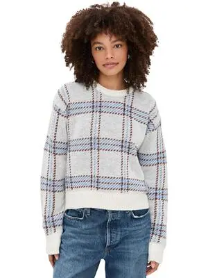 Z Supply Junction Plaid Sweater - Natural