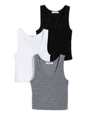 PERFECTWHITETEE Blondie Tank 3-pack - Essential