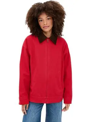 Lioness Workwear Barn Jacket - Burgundy
