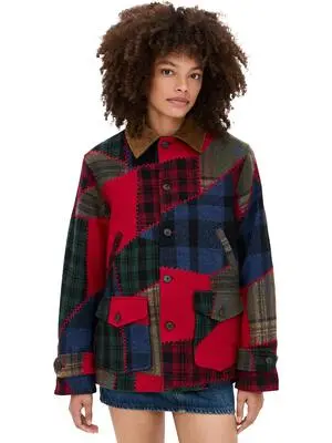 Polo Ralph Lauren Wool Patchwork Coat - Multi Patchwork