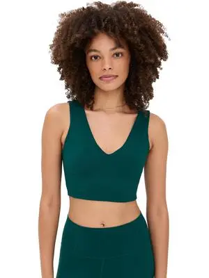 Free People Never Better Crop Cami - Evergreen
