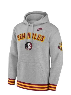 Nike Florida State Legacy Retro College Pullover Hoodie - Grey