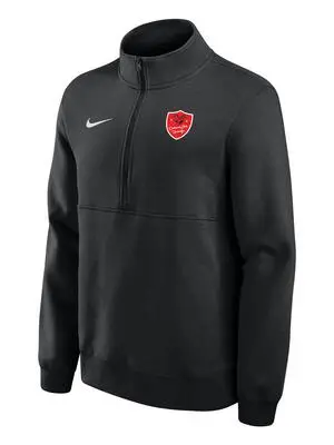 Nike Delaware State University Club Fleece 1/4-zip Top - Black