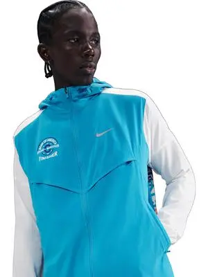 Nike Impossibly Light Hooded Running Jacket - Blue