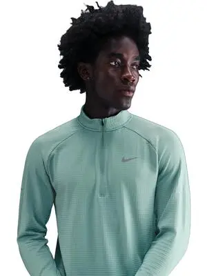 Nike Stride Therma-fit Repel Winterized 1/2-zip Running Top - Green