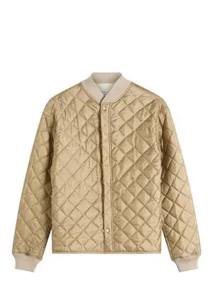 MAISON MARGIELA Quilted Nylon Jacket - Dune/off White
