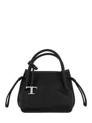 TOD'S Small Logo Bucket Bag - Black