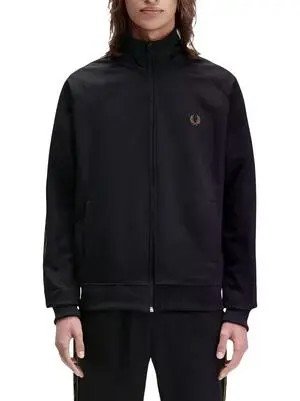 Fred Perry Laurel Wreath Zip Jacket - Black