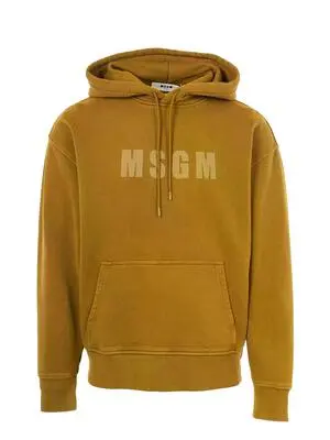 MSGM Logo Hooded Sweater - Green