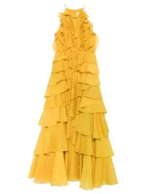 Aje Cleo Ruffled Gown - Yellow