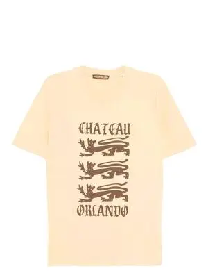 CHATEAU ORLANDO Logo-print T-shirt - Yellow