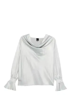 Pinko Ruffled Blouse - Silver