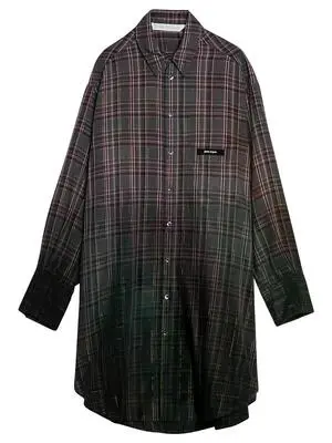 PALM ANGELS Checked Shirt Dress