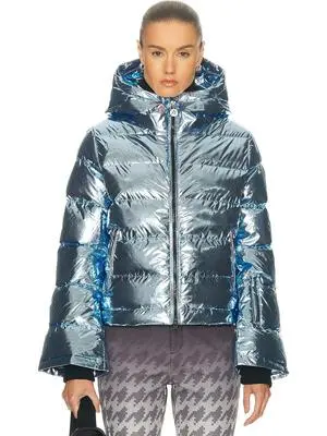 Perfect Moment Polar Flare Ski Jacket Iii - Light Blue Foil