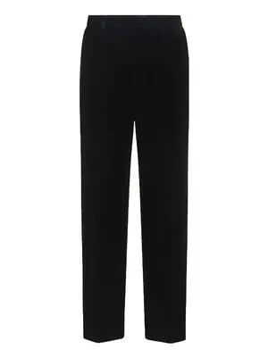 Emporio Armani Velvet Trousers - Black