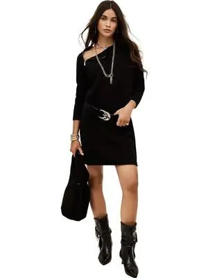 Ba&sh Cheima Wool Mini Dress - Black
