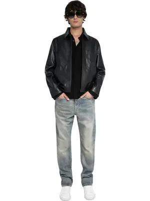 Zadig&Voltaire Loumy Leather Jacket - Black