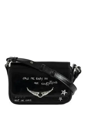 Zadig&Voltaire Le Zazi Vintage Graffiti Bag - Black