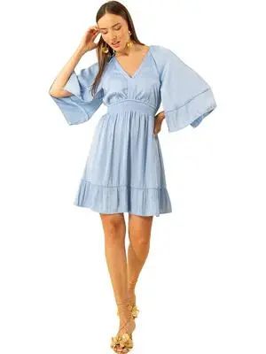 Hale Bob Baylee Charmeuse Dress - Blue