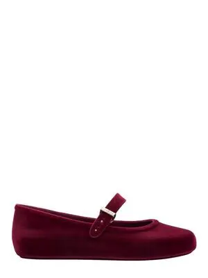 Melissa Velvet Ballerinas - Red