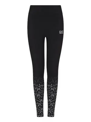 EA7 Dynamic Athlete Leggings In Ventus7 Technical Fabric - Black