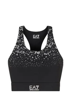 EA7 Dynamic Athlete Sports Bra In Ventus7 Technical Fabric - Black