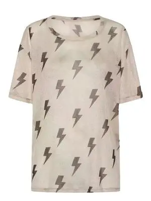 ONETEASPOON Lightning Pattern T-Shirt