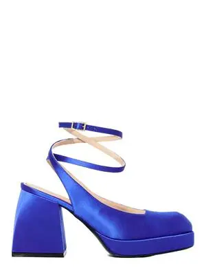 NODALETO 85mm Bulla Jones Platform Slingback Pumps - Blue