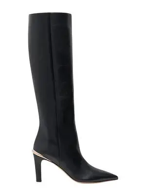 Gabriela Hearst 89mm Aura Leather Boots - Black