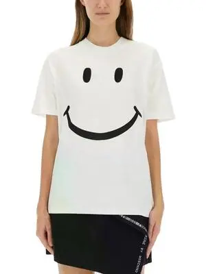 Moschino Smile-print T-shirt - White