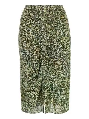 ISABEL MARANT Ruched Front Midi Skirt