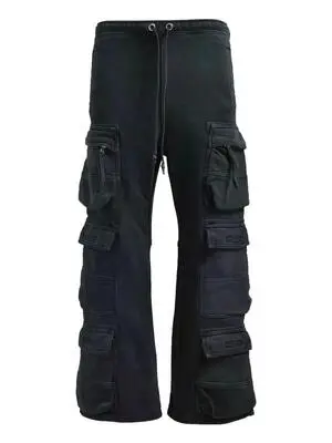 BREATH Fade Cargo Track Pants - Black