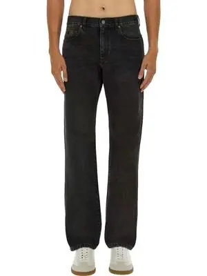 Isabel Marant Five-pocket Straight Leg Jeans - Black