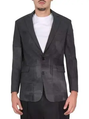 Aspesi Two-tone Single-breasted Blazer - Grey