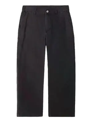 Obey Faded-wash Trousers - Black