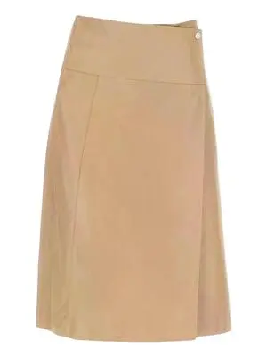ARMA Wrap-effect Midi Skirt - Neutrals
