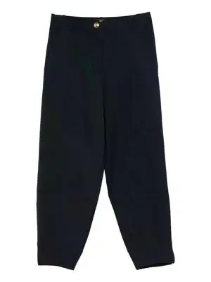 Pinko Panelled Trousers With Button Fastening - Blue