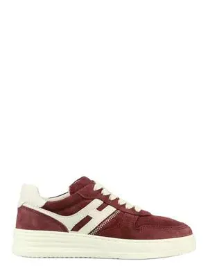 Hogan Side-stripe Lace-up Sneakers - Red