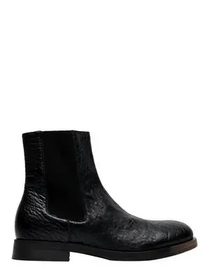 UMA WANG Textured Chelsea Boots - Black