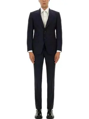 TOM FORD Wool Buttoned Suit - Blue