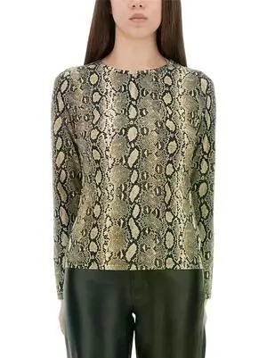 Michael Kors Animal-print Blouse - Neutrals