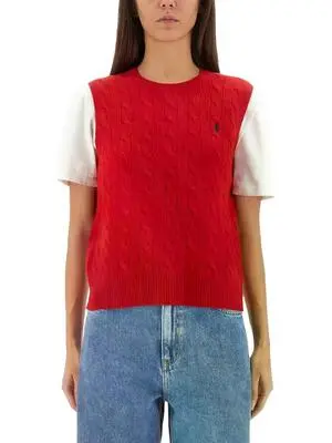 Polo Ralph Lauren Cable-knit Vest - Red