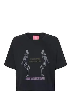 ONETEASPOON Printed T-shirt - Black