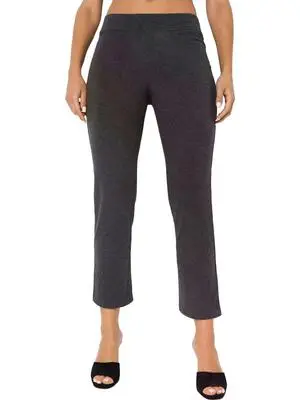 NORMA KAMALI Flat-Front Cropped Trousers