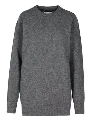 MAISON MARGIELA Ribbed Crew Neck Sweater - Grey