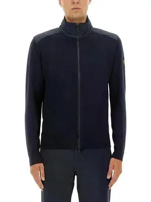 Belstaff Kelby Padded-detail Cardigan - Blue