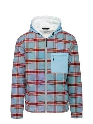 Aztech Mountain Plaid Hooded Jacket - Blue