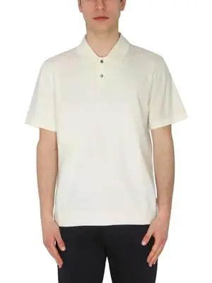 Theory Buttoned Polo Shirt Neutrals